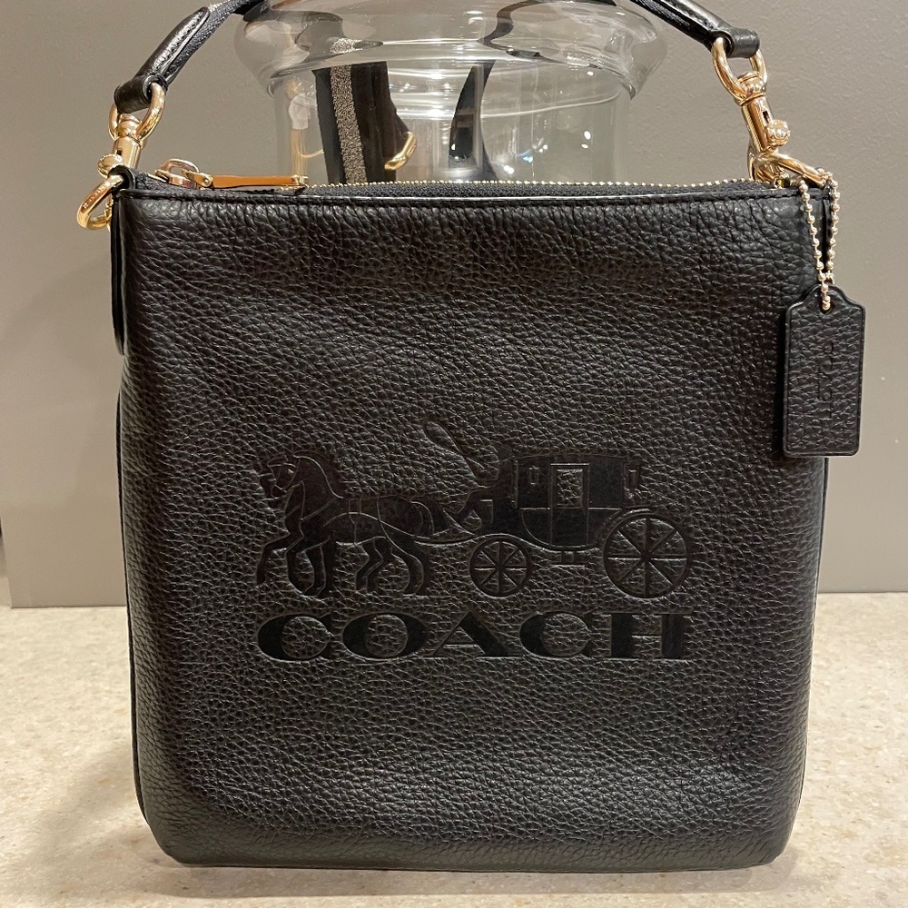 Coach 1897 Jes Slim Crossbody Bag, Pebbled Leather, T… - Gem